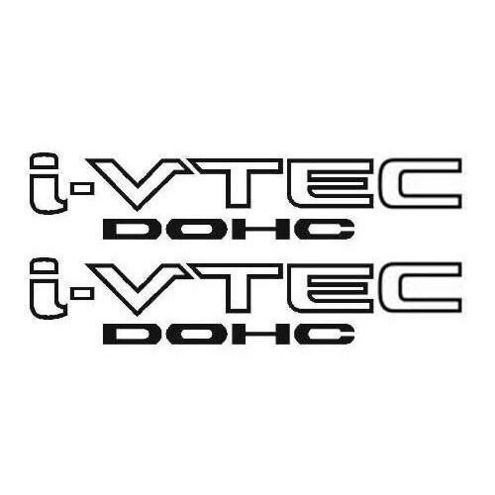 2x Black I-vtec DOHC Vinyl Decal Stickers Emblem Honda Acura Ivtec - Etsy
