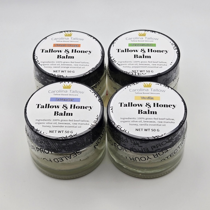 Tallow and Honey Balm (100% Grass-fed Tallow With Raw Manuka Honey) - Etsy