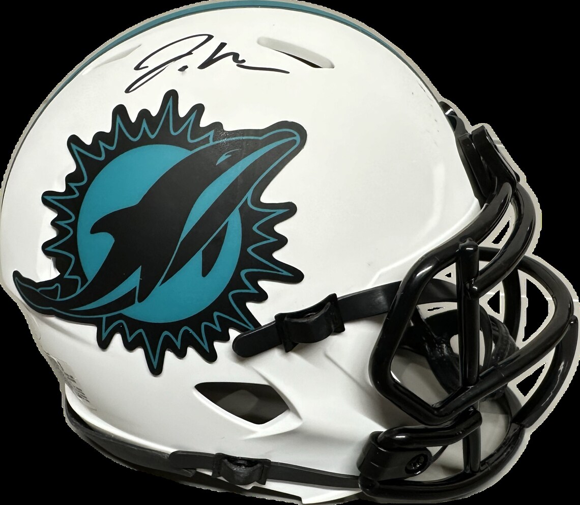 Xavien Howard Miami Signed White Lunar Mini Football Helmet JSA - Etsy