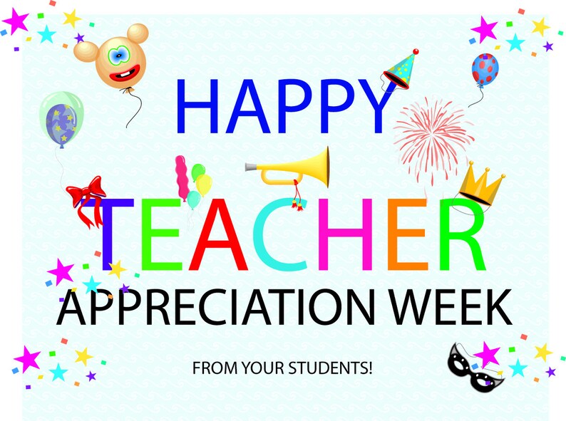 Teacher Appreciation Week Sign - Etsy