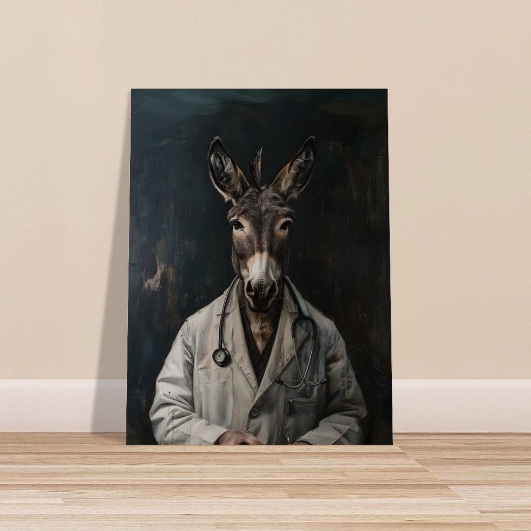 Donkey Doctor Poster or Canvas - Etsy