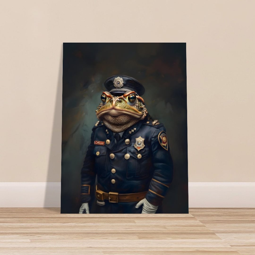 Officer Toad Poster or Canvas - Etsy