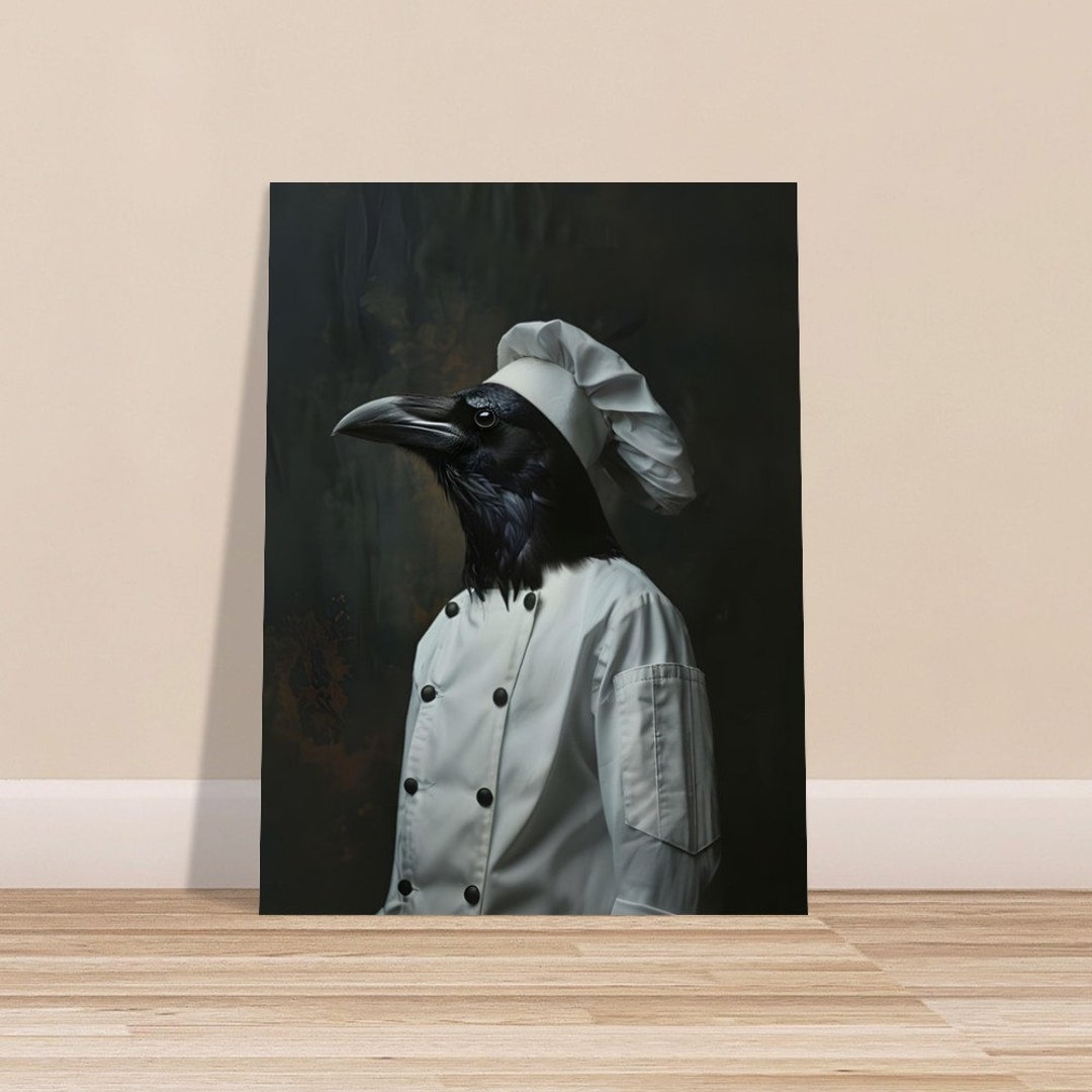 Chef Crow Poster - Etsy