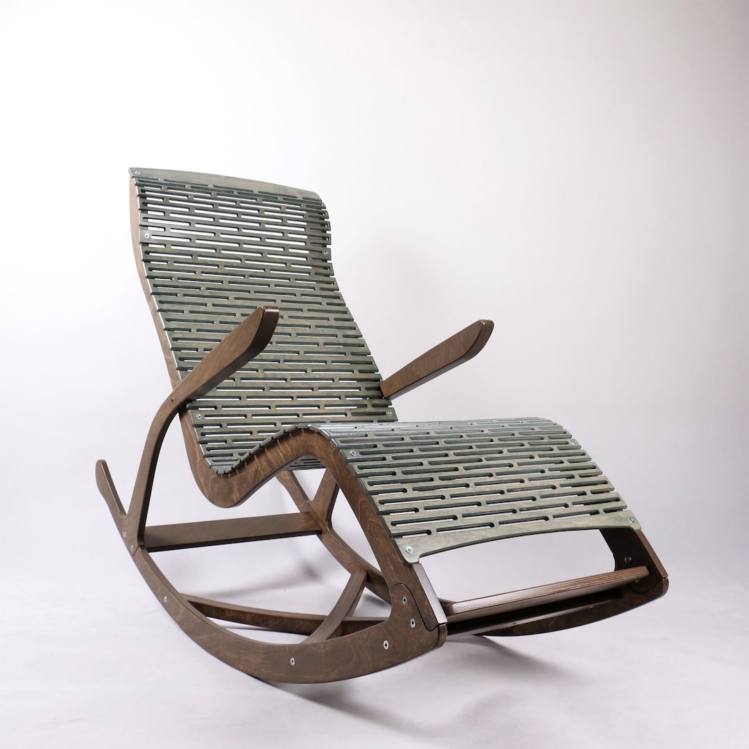 Sarv Rocking Chair: Ergonomic Parametric Flexible Seat - Etsy