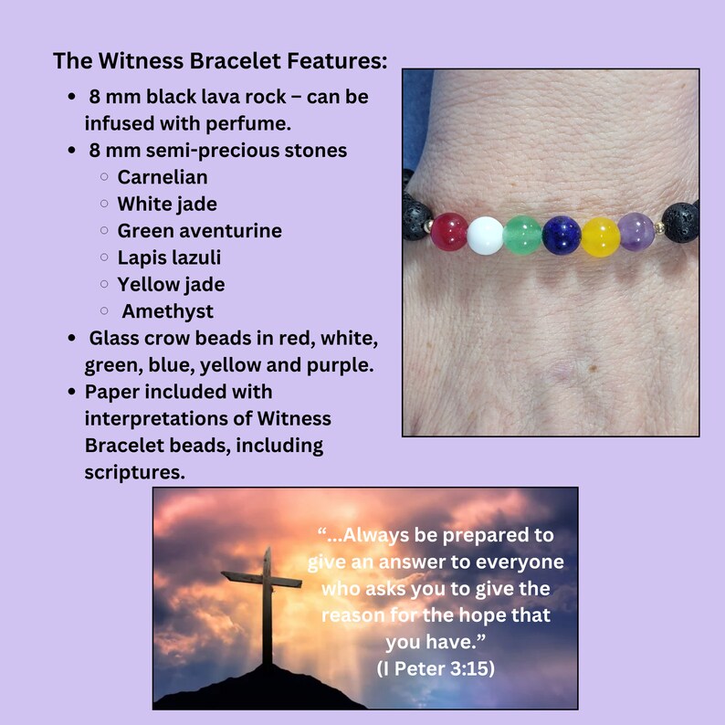 The Witness Bracelet Share Your Faith in Jesus Christ Through This Eye ...