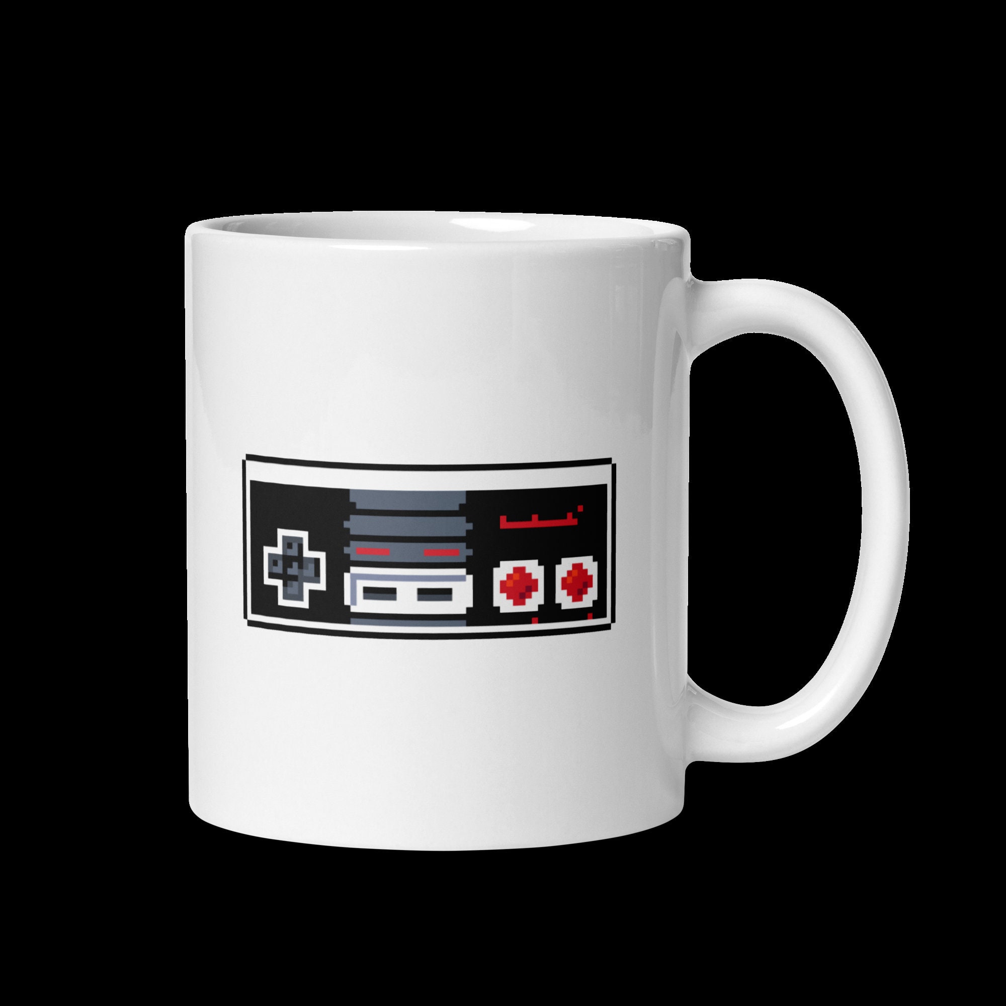 Pixel Art Mug, Nintendo Controller, NES, Retro Mug, Retro Cup, Colored ...