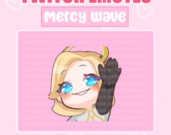 Mercy Emote // Cute Twitch Emote // Kawaii Twitch Emote // Twitch Emote ...