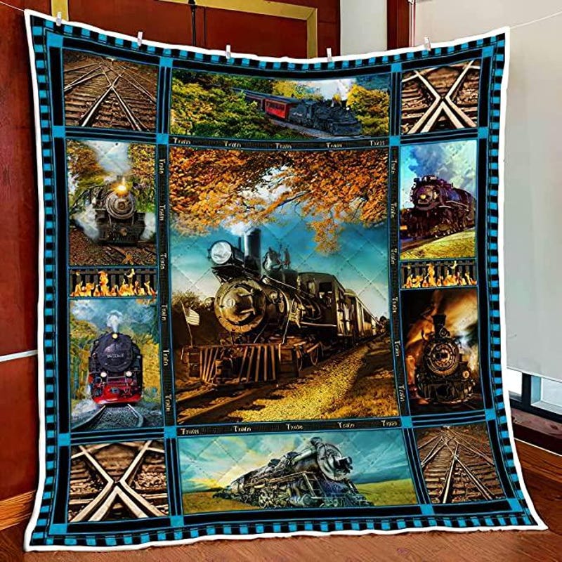Train Quilt - Etsy