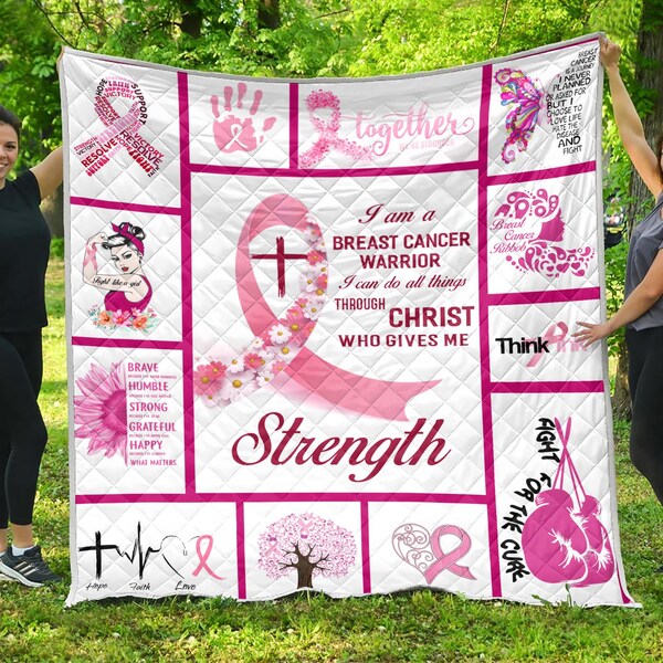 Breast Cancer Quilt - Etsy