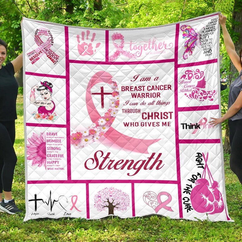 Breast Cancer Quilt - Etsy