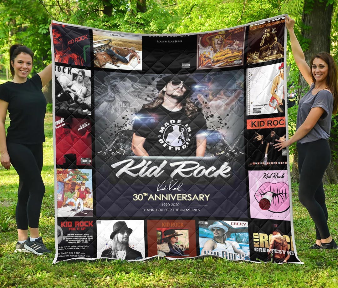 Kid Rock Album Collection 30th Anniversary All Season Quilts, Kid Rock ...