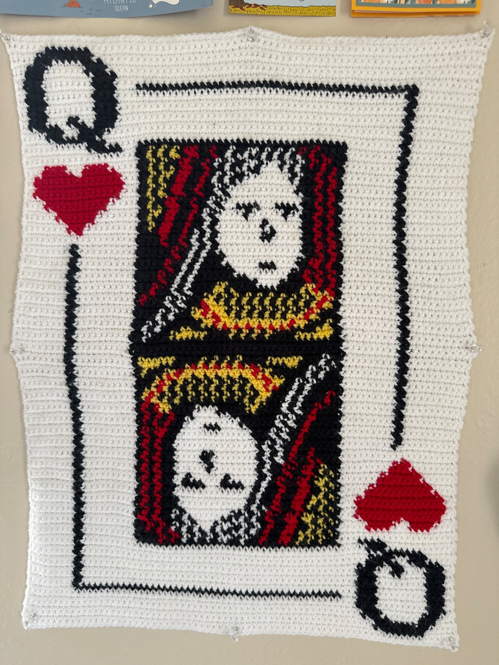 Crochet Tapestry — Playing Card - Etsy