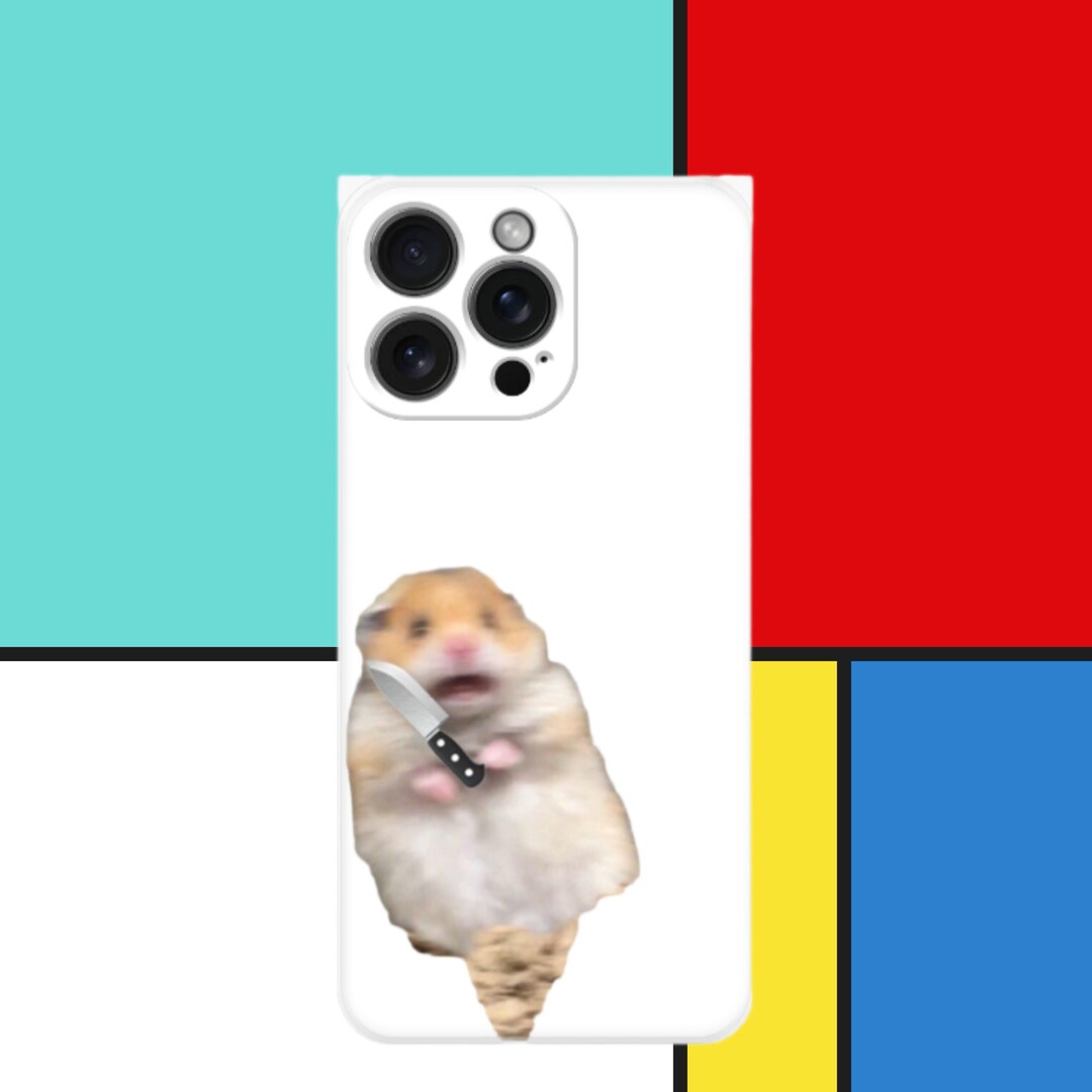 UK Seller, Art Painting Hamster Meme Phone Case Cover Fit for iPhone 15 ...