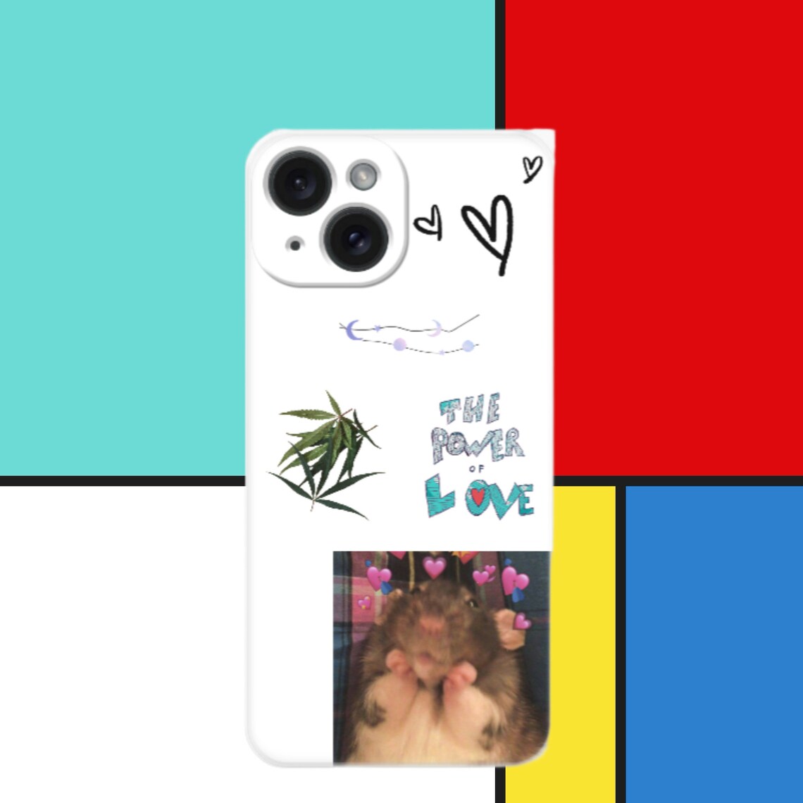 UK Seller, Art Painting Hamster Meme Phone Case Cover Fit for iPhone 15 ...