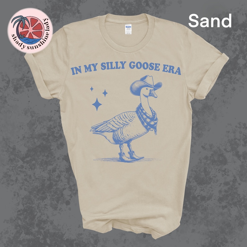 SILLY GOOSE ERA Funny Cute T-shirt Vintage Baggy Tshirt Gift for Goofy ...