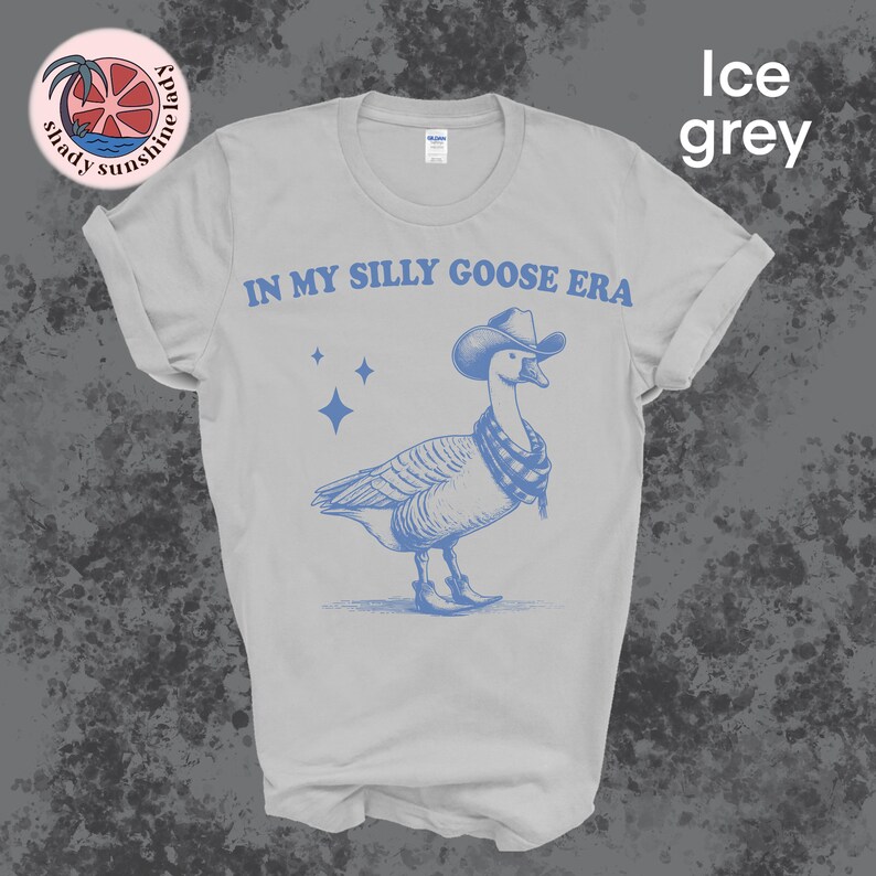 SILLY GOOSE ERA Funny Cute T-shirt Vintage Baggy Tshirt Gift for Goofy ...