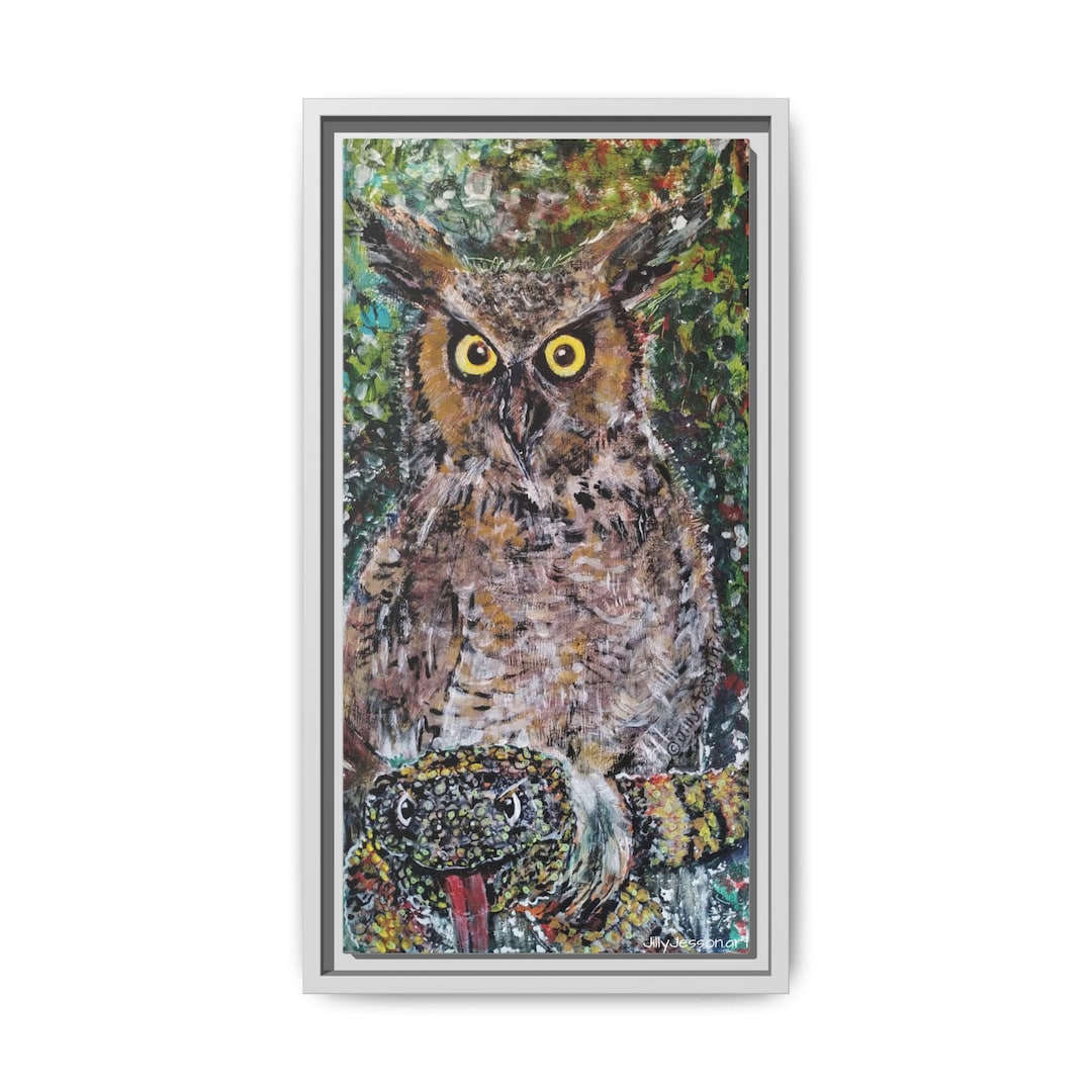 Owl Vs Lizard Uncertainty by Jilly Jesson - Etsy