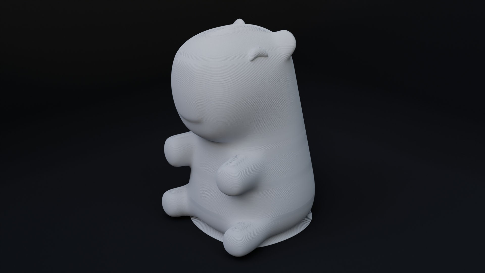 Cute Capybara Companion Figure STL 3D Print File, Digital Download for ...