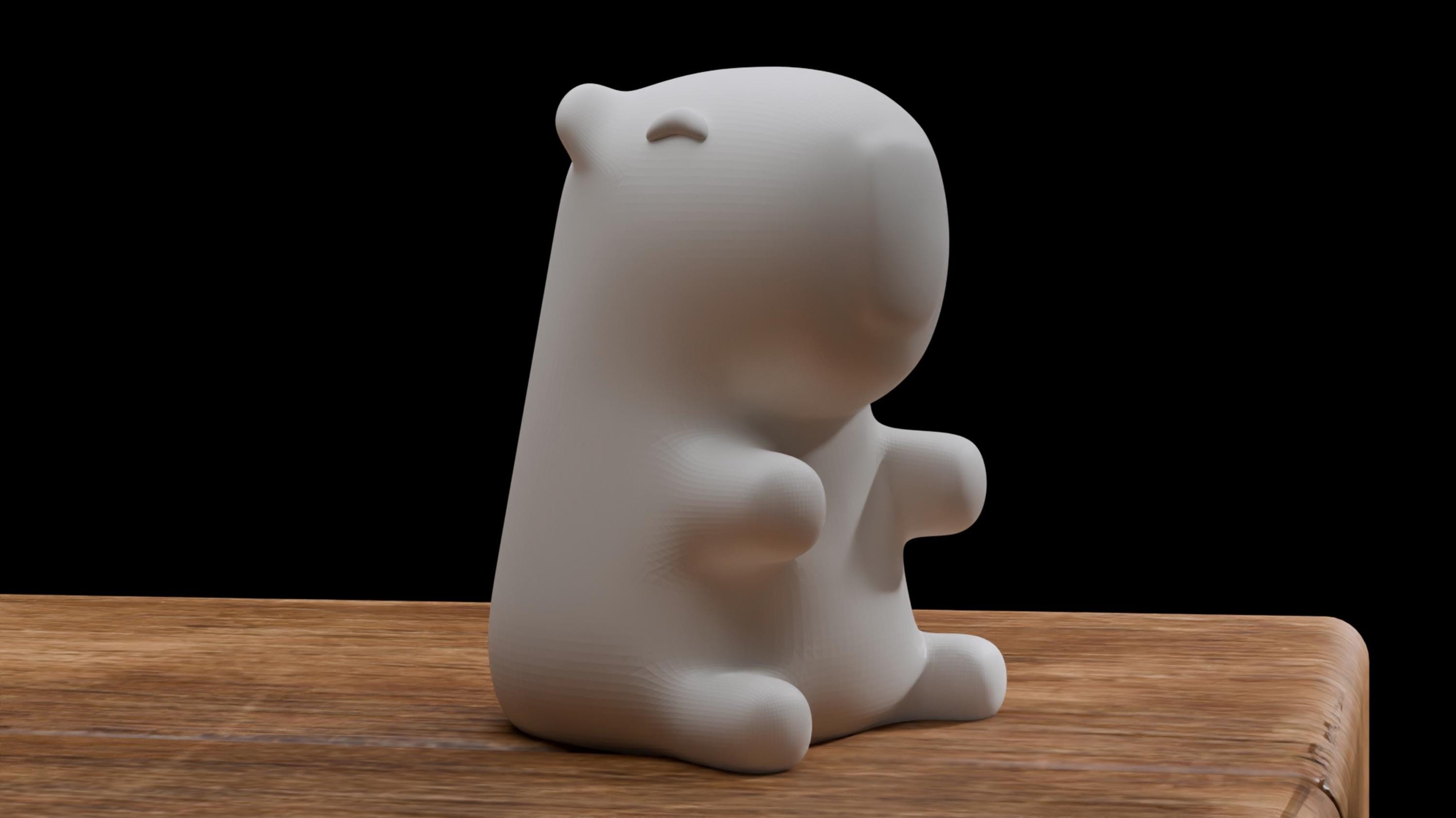 Cute Capybara Companion Figure STL 3D Print File, Digital Download for ...