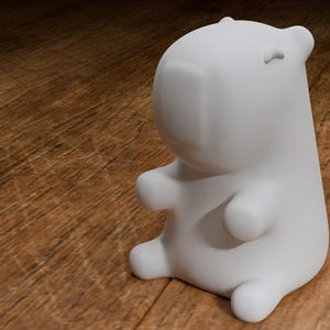Cute Capybara Companion Figure STL 3D Print File, Digital Download for ...