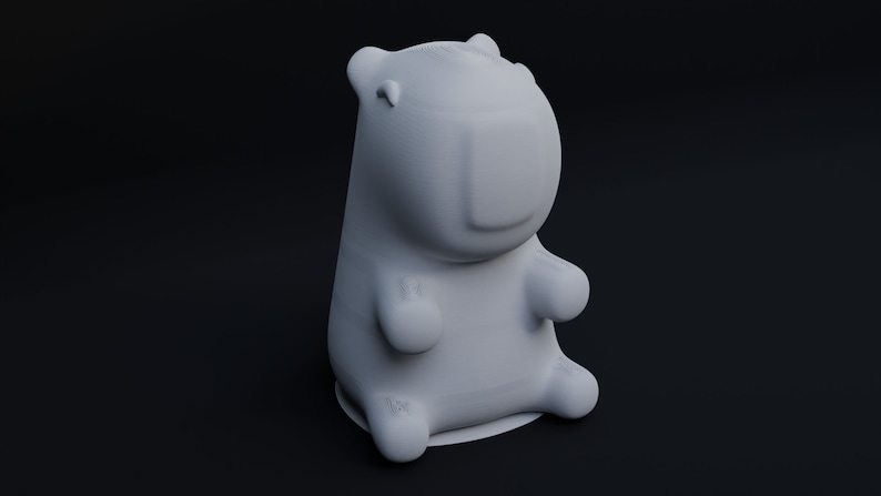Cute Capybara Companion Figure STL 3D Print File, Digital Download for ...