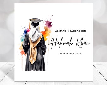 Alimah Graduation Greeting Card Alimah Card Alimah Gift for Her Alimah ...