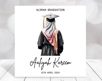 Alimah Graduation Greeting Card Alimah Card Alimah Gift for Her Alimah ...