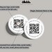 Personalised QR Code Stickers Package Brand Name Stickers Sheet, Custom ...