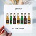 Beer Bottle Birthday Card Personalised Cider Bottle Card Larger Bottle ...