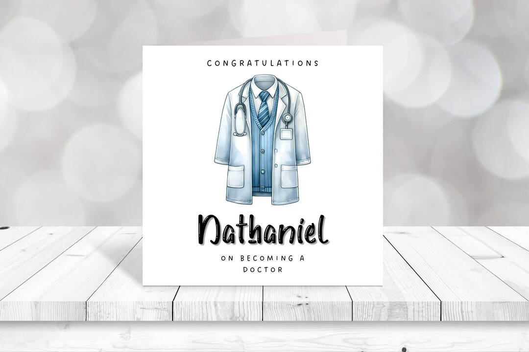 Congratulations Doctor Card – New Job or Graduation – Consultant ...