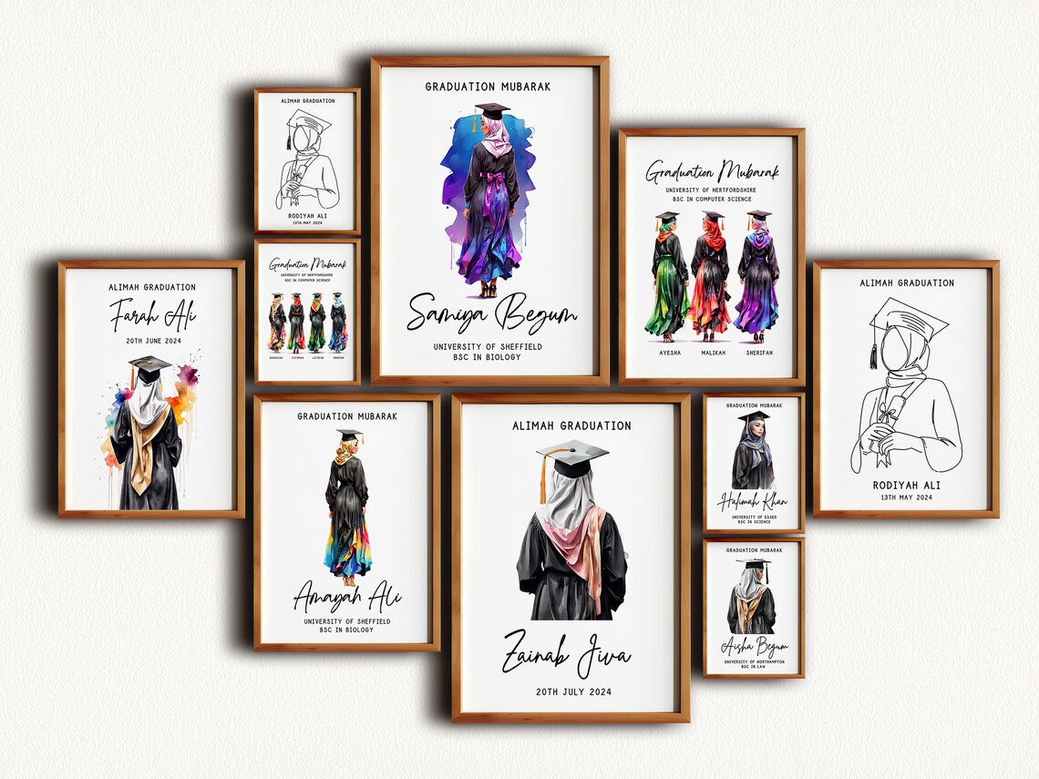 Alimah Graduation Greeting Card Alimah Card Alimah Gift for Her Alimah ...