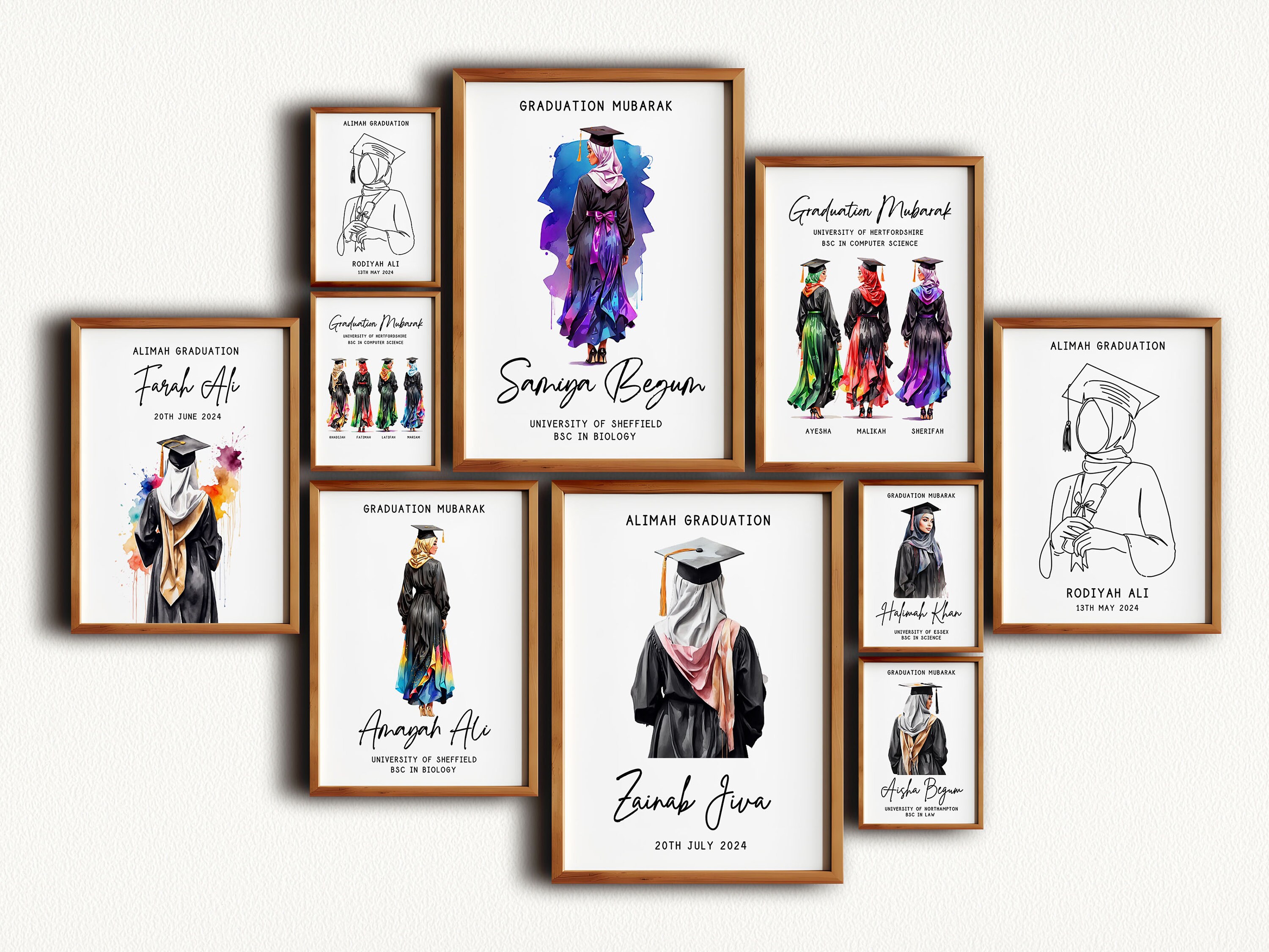 Alimah Graduation Greeting Card Alimah Card Alimah Gift for Her Alimah ...