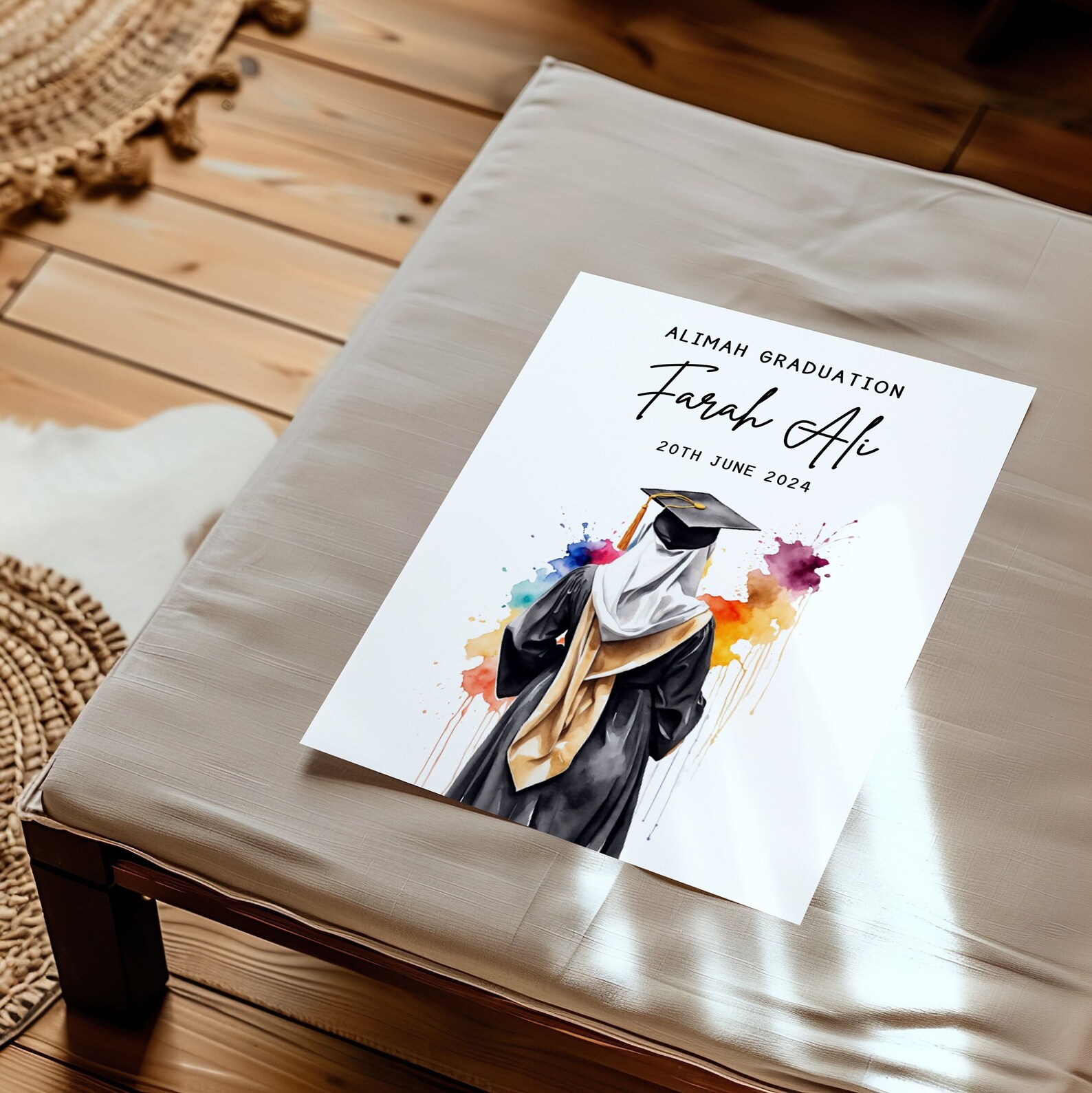 Alimah Graduation Greeting Card Alimah Card Alimah Gift for Her Alimah ...