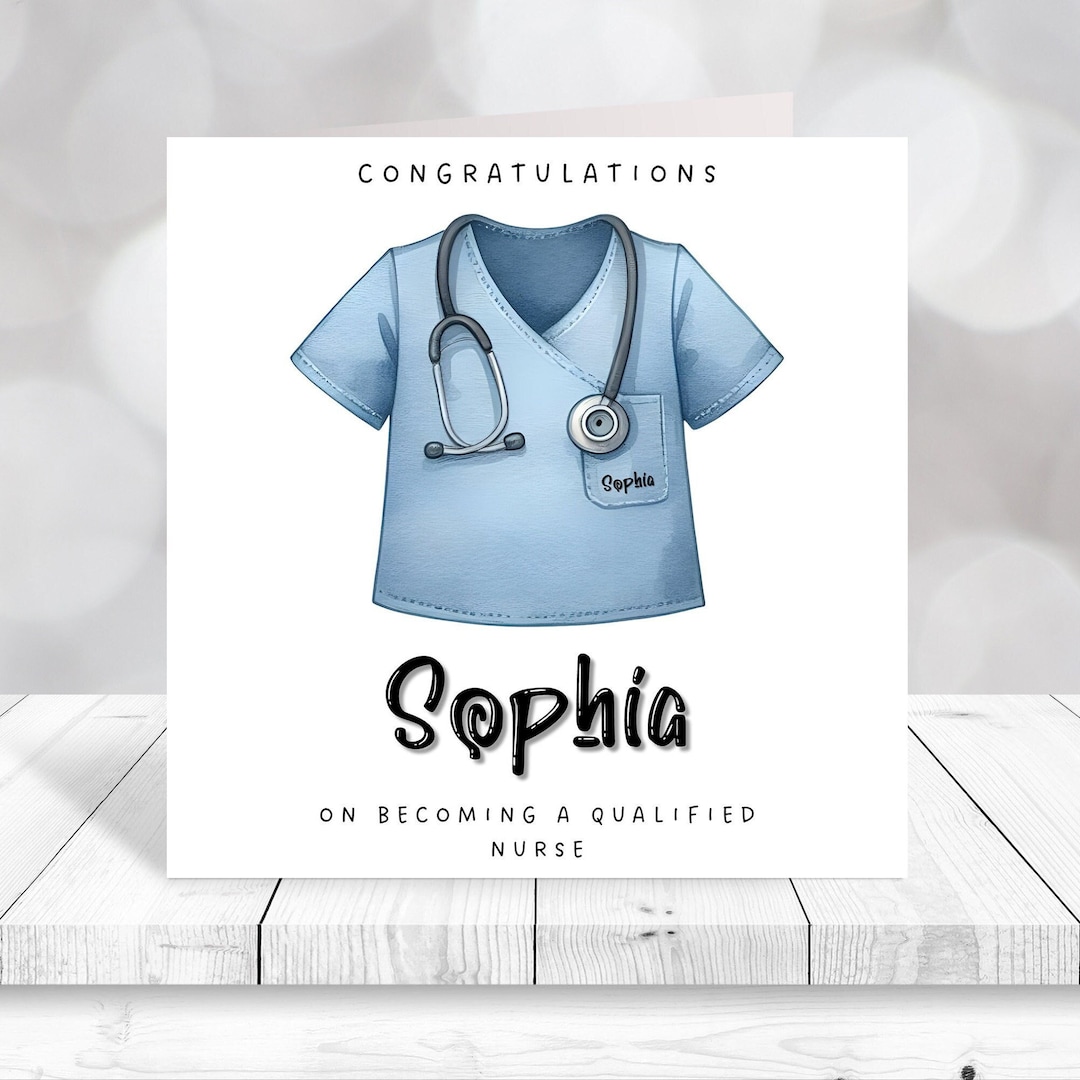 New Job Card Personalised Newly Qualified Nurse Midwife Card ...