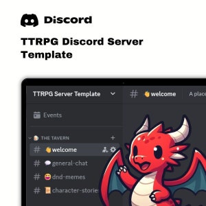 TTRPG Discord Server Template - Etsy