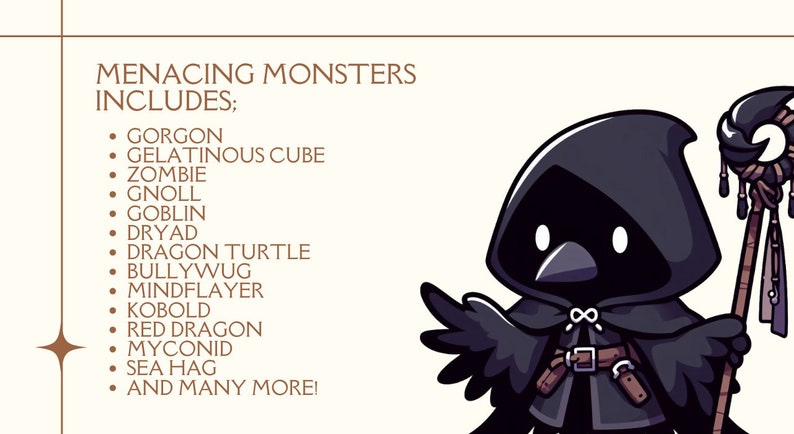 Menacing Monsters | 50 Dnd Themed Emojis for Discord & Twitch - Etsy