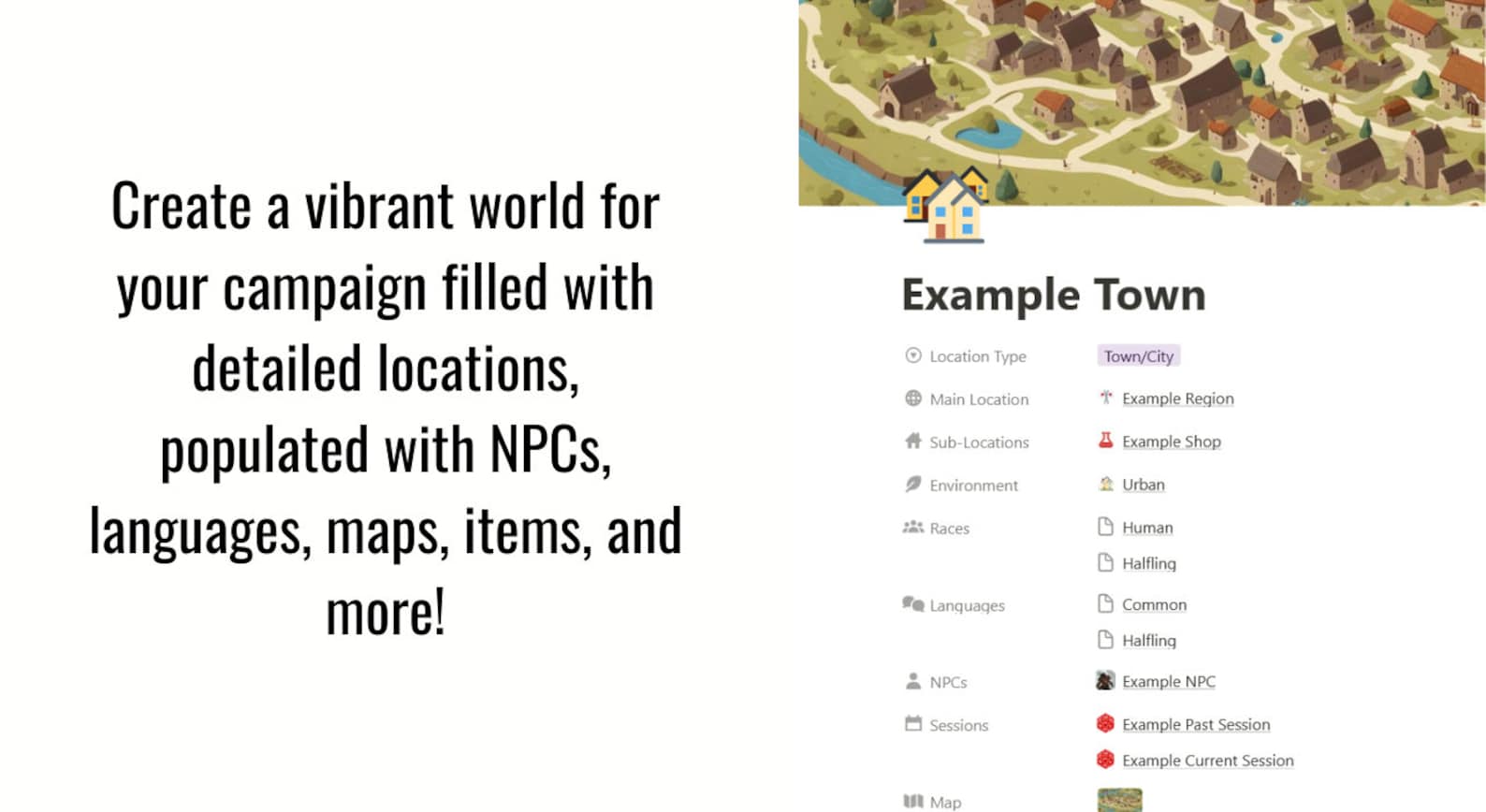 Dnd Campaign Codex | Notion Template - Etsy