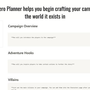 Dnd Campaign Codex | Notion Template - Etsy