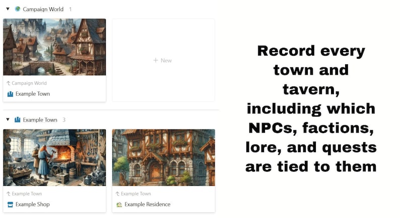 TTRPG Campaign Wiki | Notion Template - Etsy