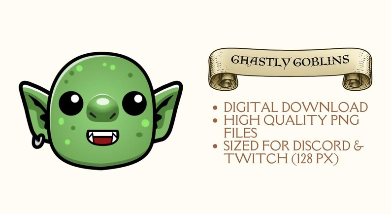 Ghastly Goblins | 25 Dnd Themed Emotes for Discord & Twitch - Etsy