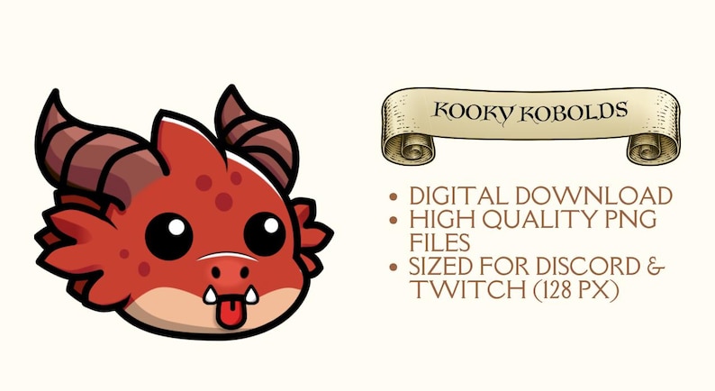Kooky Kobolds | 25 Dnd Themed Emotes for Discord & Twitch - Etsy