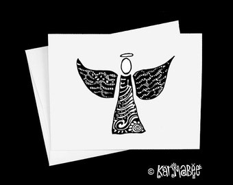 Angel Notecards | Etsy