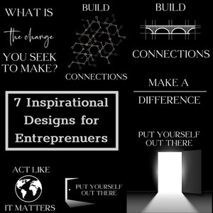 Inspirational Entrepreneur Printable Wall Art | Motivational Digital ...