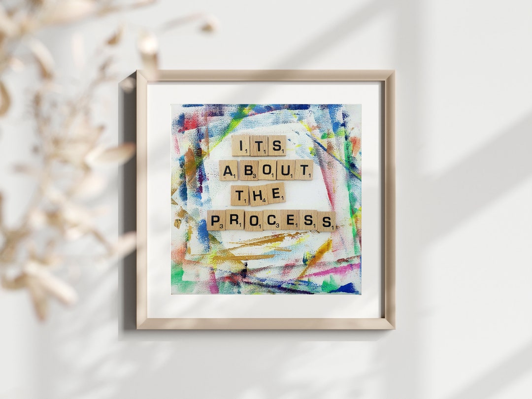 It's About the Process Poster Print | Gift for Artists Teachers ...