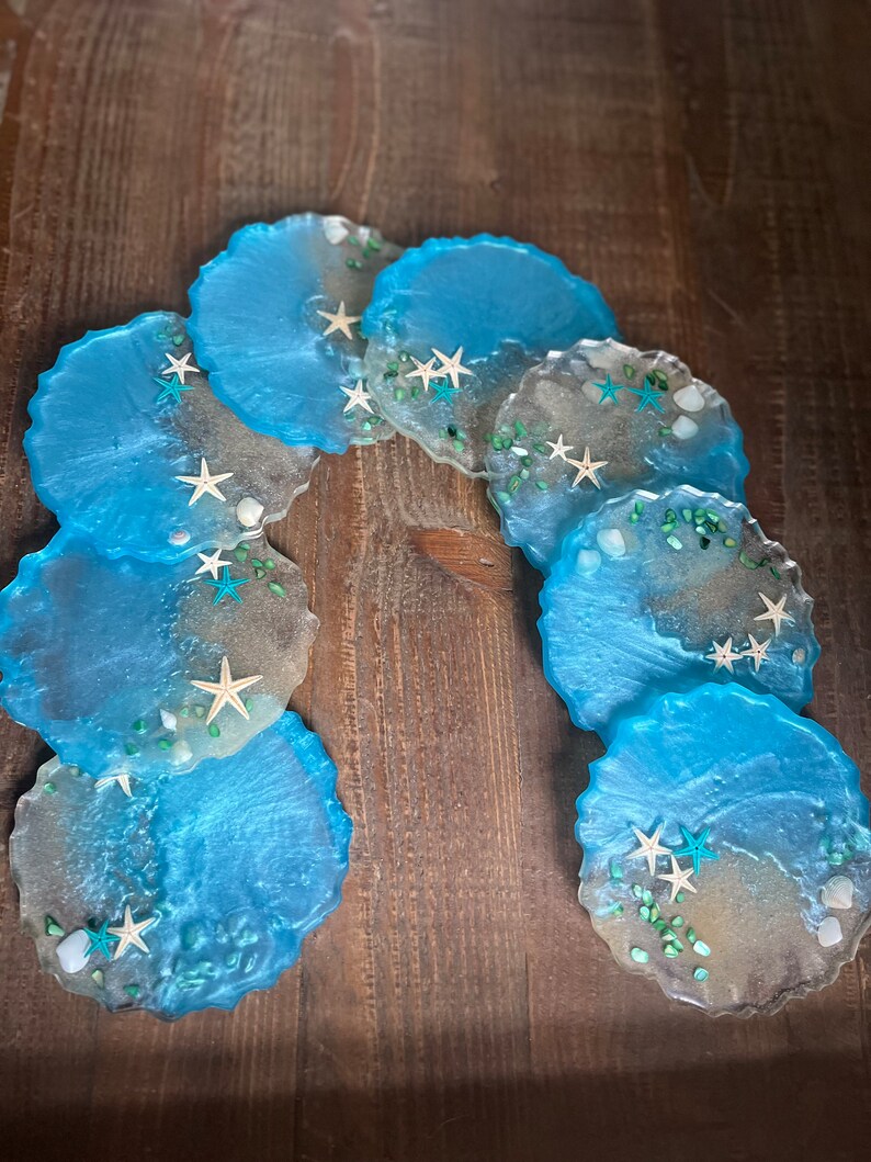 Beach Themed Coasters for Summer Drinks! - Etsy