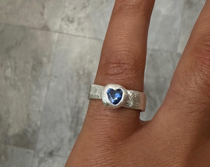 Unique Organic Silver Clay Ring - Etsy