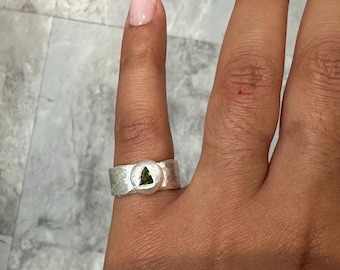 Unique Organic Silver Clay Ring - Etsy