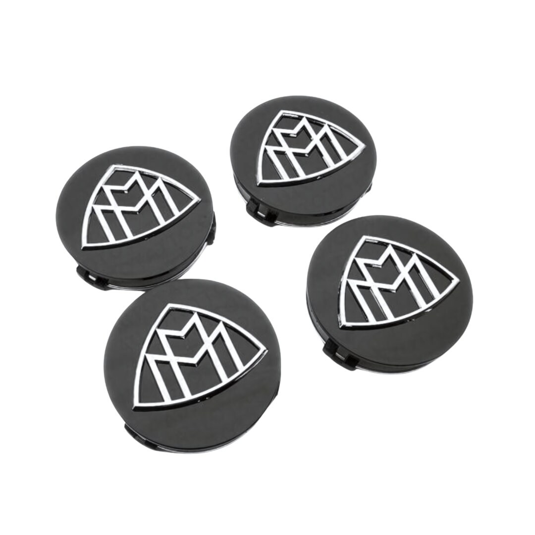 FLOATING Maybach 75mm Wheel Center Cap Hub Rim Logo Emblem Caps ...