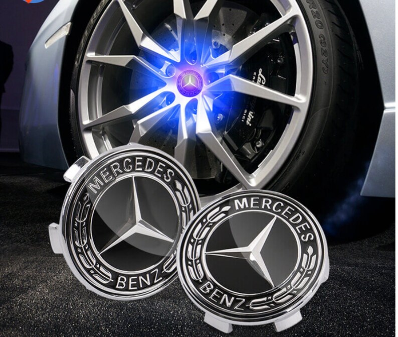 FLOATING Mercedes Benz Wheel Center Cap 75mm including 2020 GLE and GLC ...