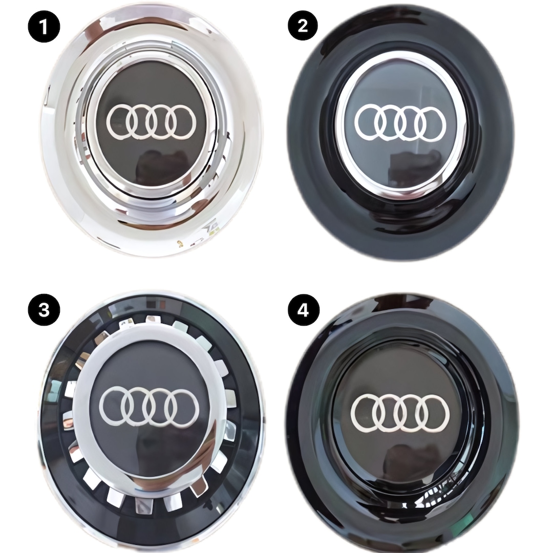 Audi FLOATING Center Cap Hub Emblem Logo Wheel 68mm Center Bore Car ...